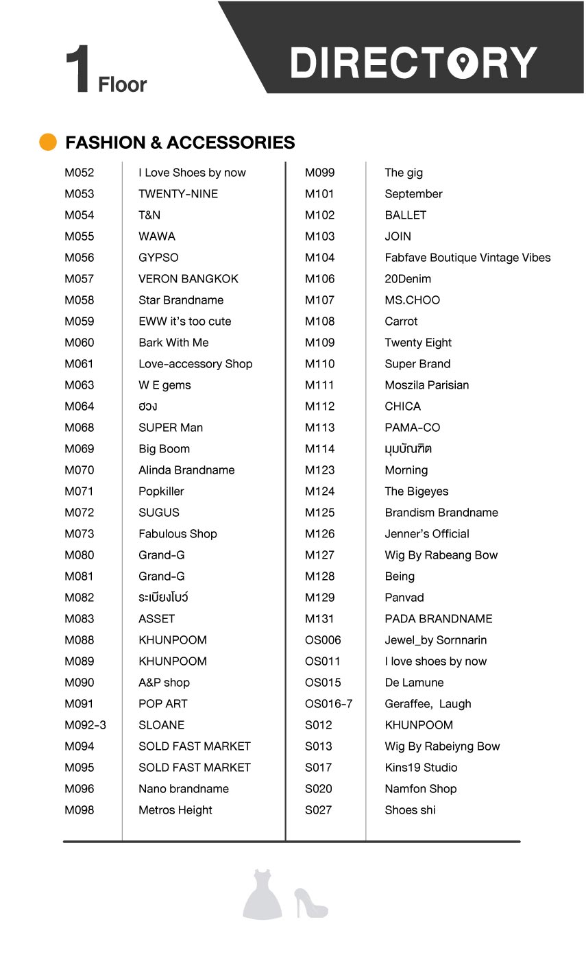 Siam Square One Directory - PMCU