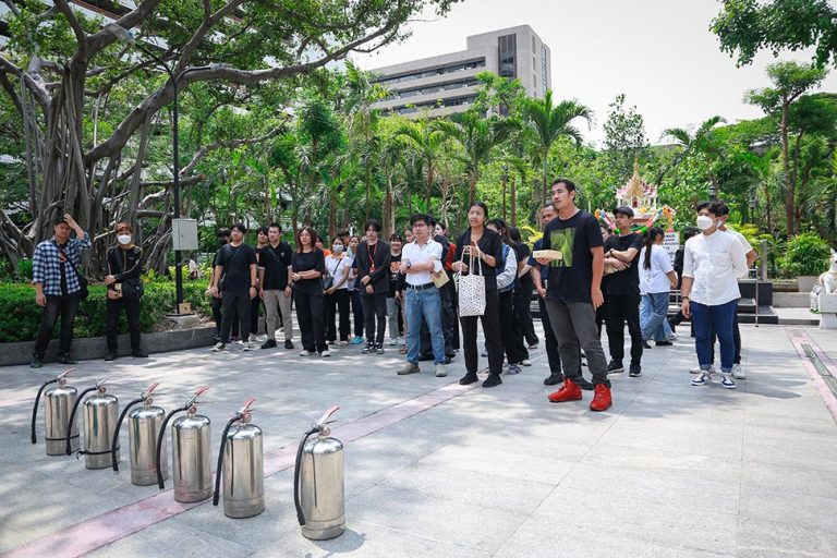 PMCU จัดอบรมดับเพลิงและซ้อมอพยพหนีไฟประจำปี 2567 ที่อาคารวิทยกิตติ์ สยามสแควร์ - PMCU