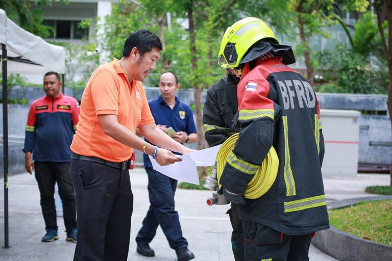 PMCU จัดอบรมดับเพลิงและซ้อมอพยพหนีไฟประจำปี 2567 ที่อาคารวิทยกิตติ์ สยามสแควร์ - PMCU